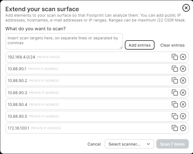 How to scan with Footprint – CODA Intelligence Partner Portal