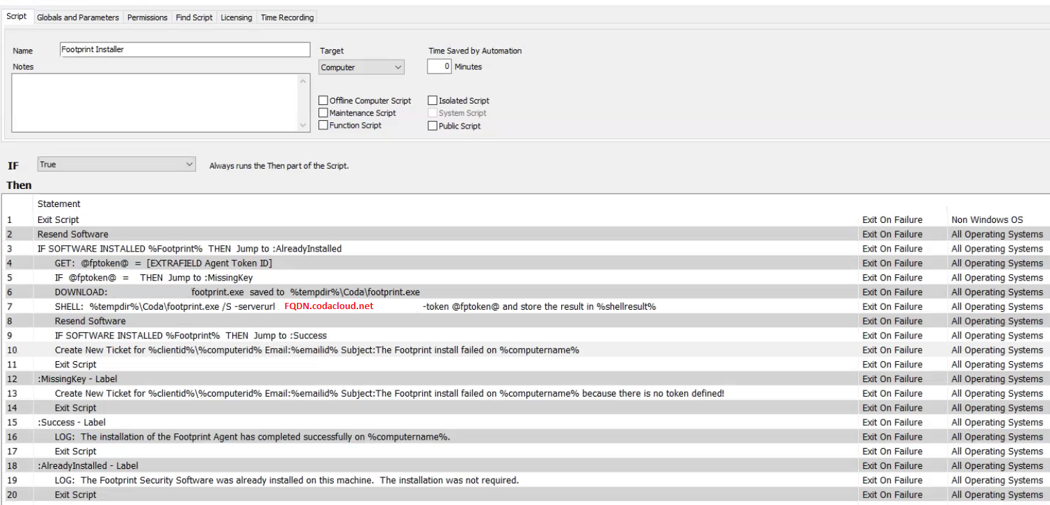 Deploy Procedures (Windows Agent) – CODA Intelligence Partner Portal