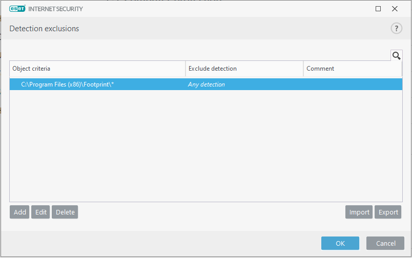 Footprint Agent EPP Whitelisting – CODA Intelligence Partner Portal