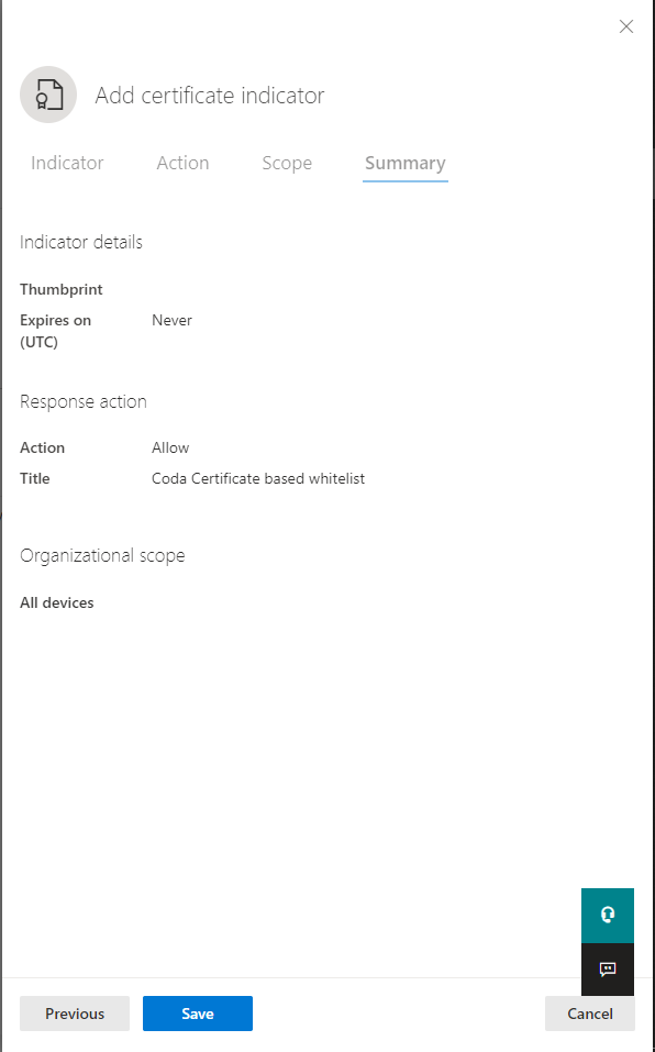 Footprint Agent EPP Whitelisting – CODA Intelligence Partner Portal